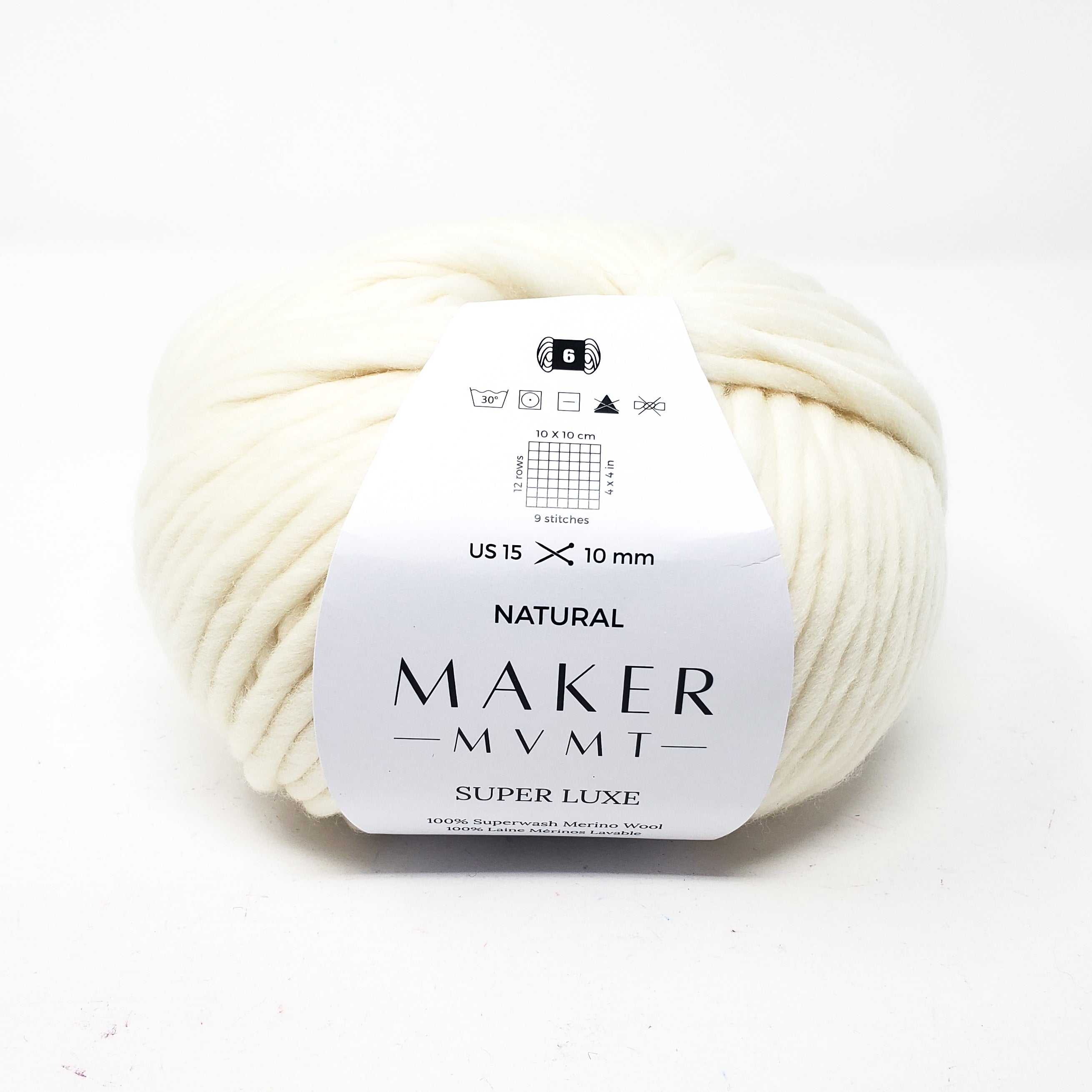 Natural - Super Luxe 100% Superwash Merino Wool *LAST CHANCE* | Warehouse2020