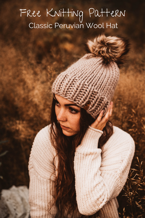 Free Knitting Pattern // Classic Peruvian Wool Hat | Warehouse2020