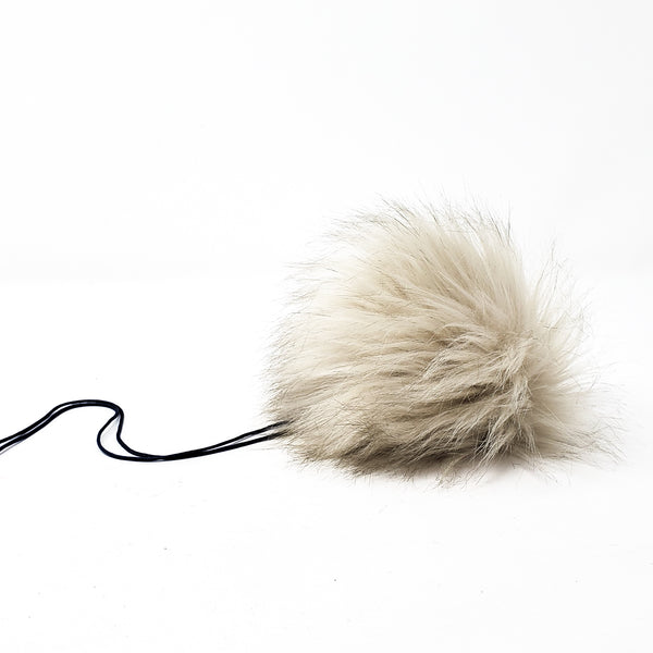 Greige - Faux Fur Pom Poms | Warehouse2020